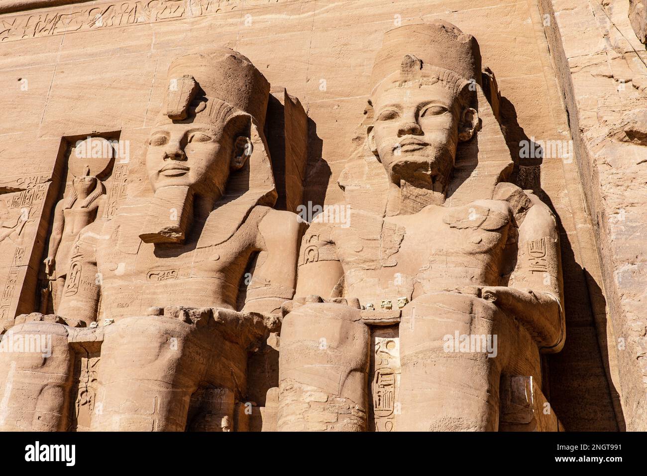Abu Simbel Great Temple of Ramesses II. Abu Simbel, Egypt. Africa Stock ...