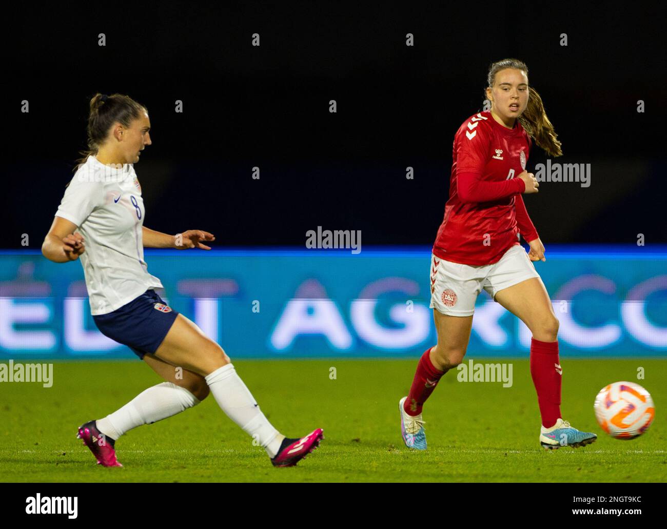 Laval, France, February 18th 2023: Emma Snerle (8 Denmark) in action ...