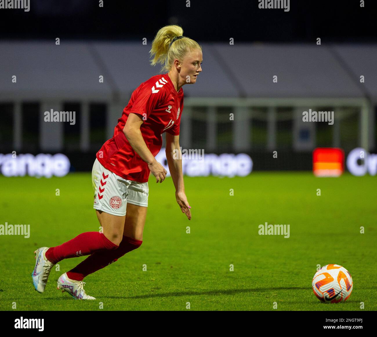 Laval, France, February 18th 2023: Rikke Marie Madsen (17 Denmark) in ...