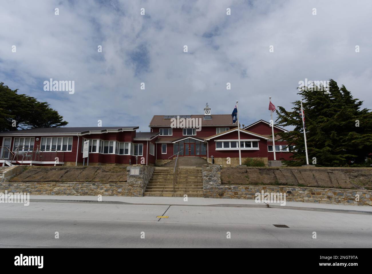 Malvina House Hotel - The Falkland Islands Stock Photo - Alamy