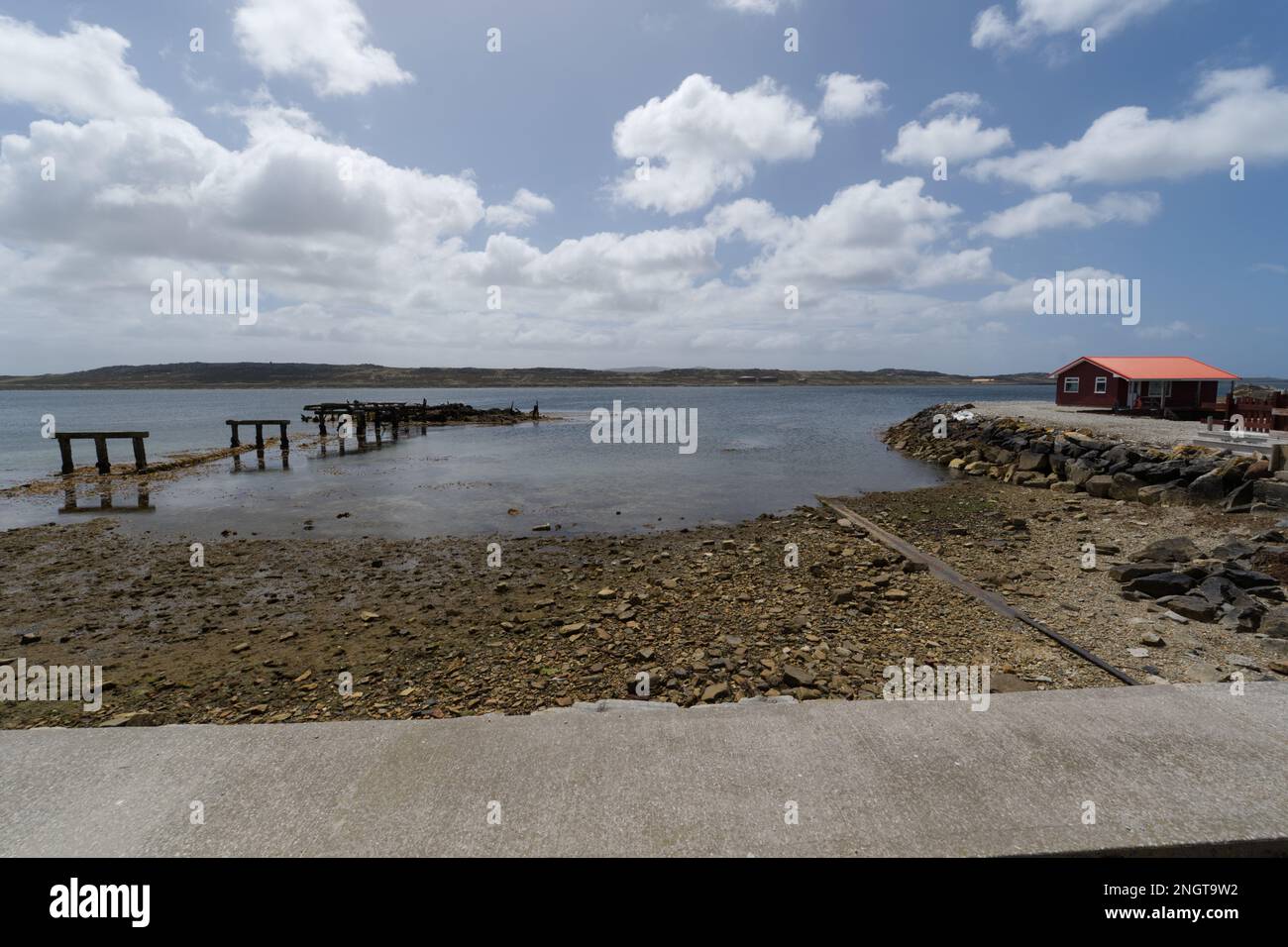old jetty in Stanley - The Falkland Islands Stock Photo - Alamy