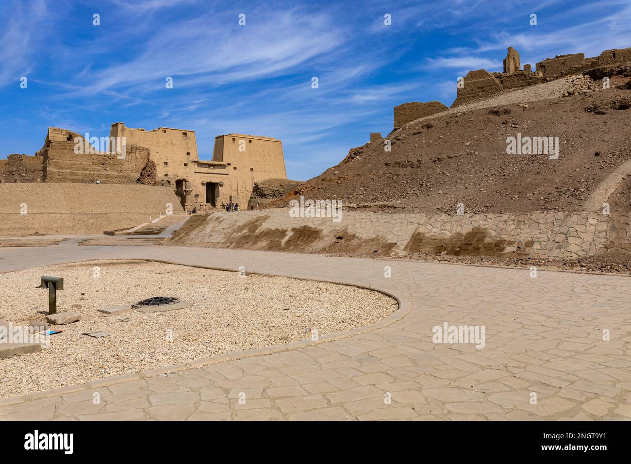 Edfu Horus Temple Walls Decorated with Reliefs of Ancient Egyptian Gods ...