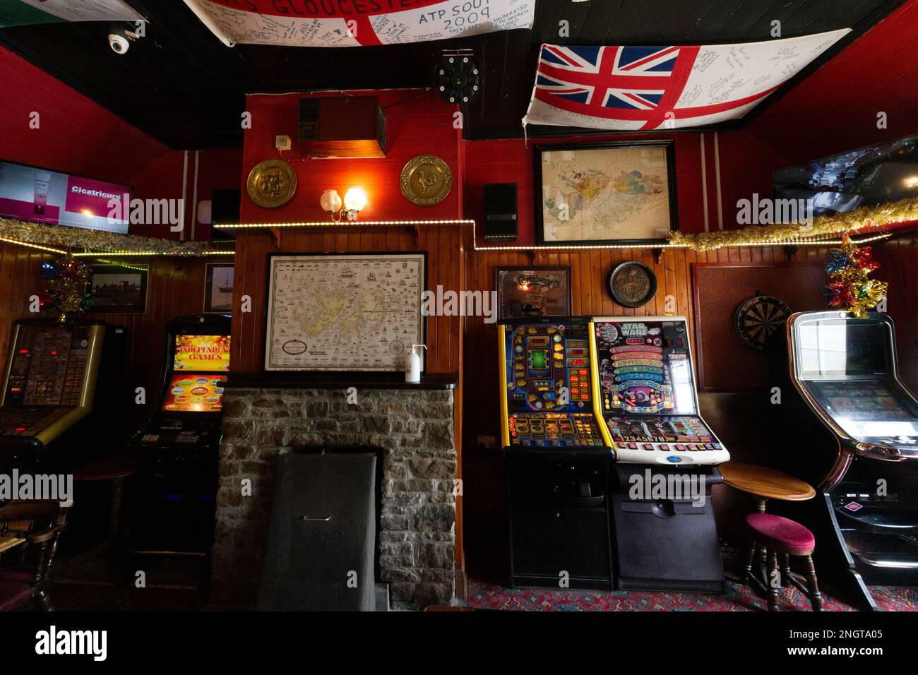 The Globe Tavern in Stanley. The most southerly pub in the world Stock ...