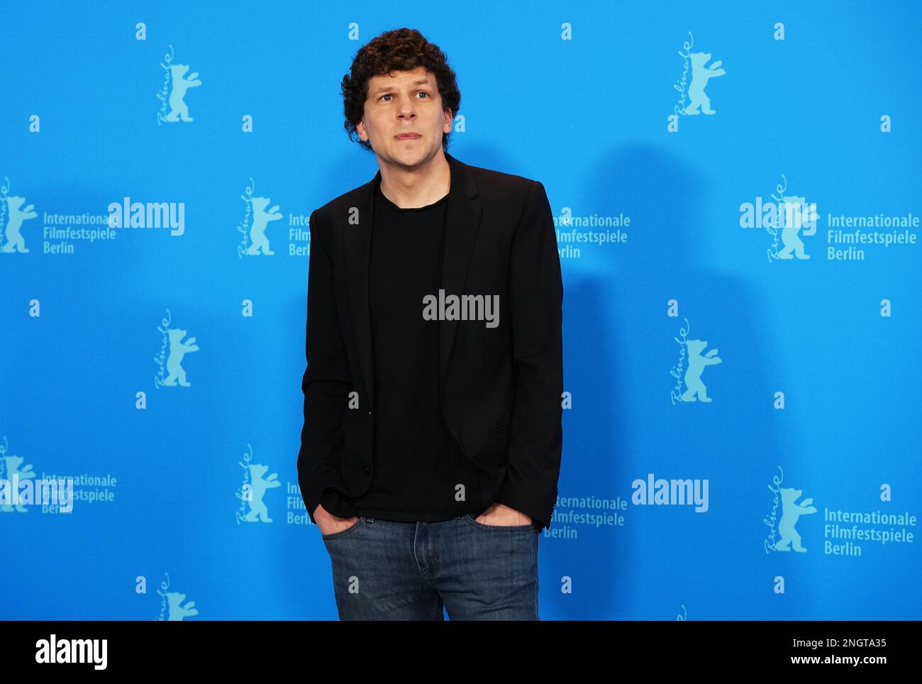 Berlin, Germany. 18th Feb, 2023. Actor Jesse Eisenberg, photographed at ...