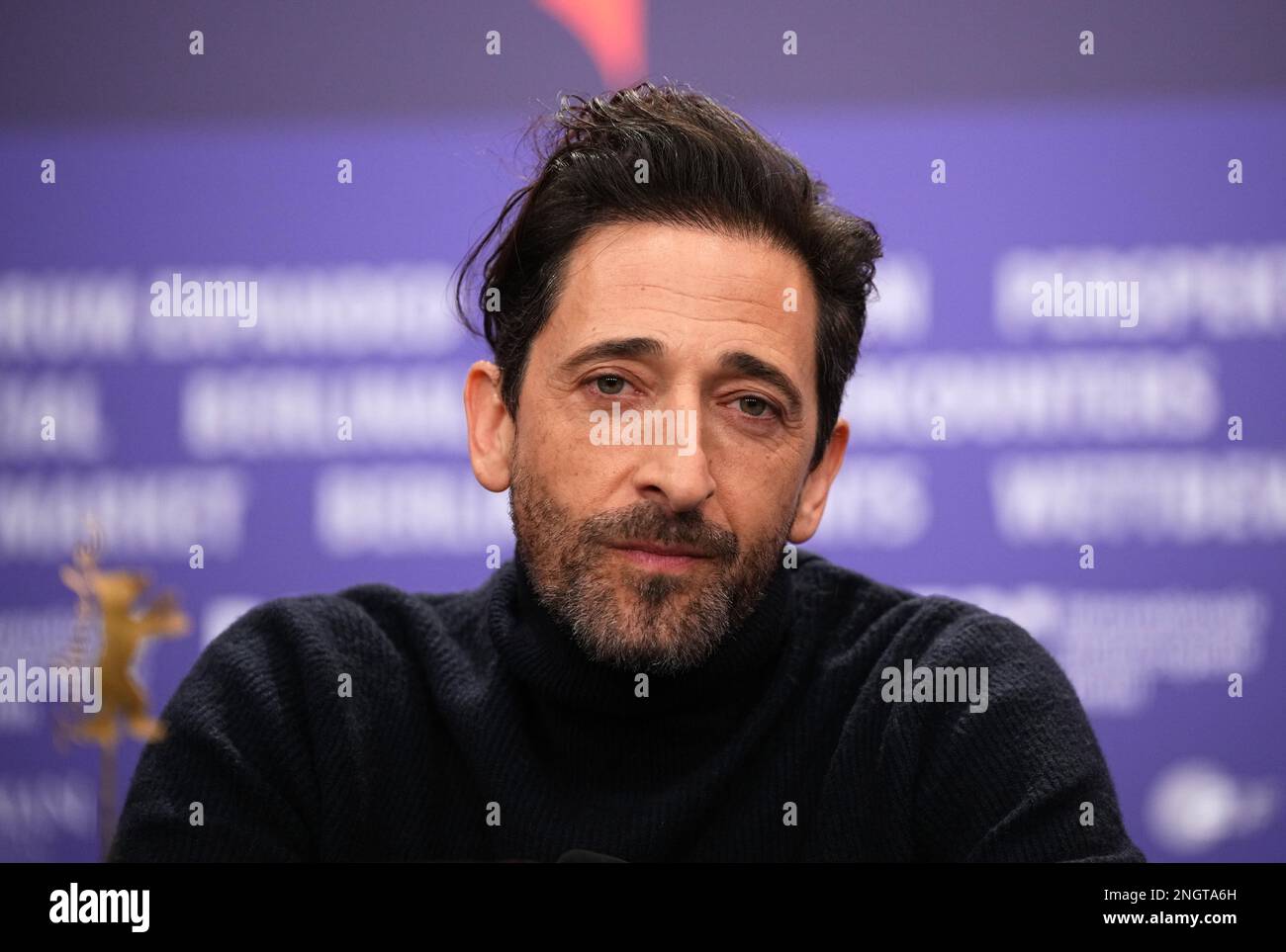 Berlin, Germany. 18th Feb, 2023. Actor Adrien Brody, photographed at ...