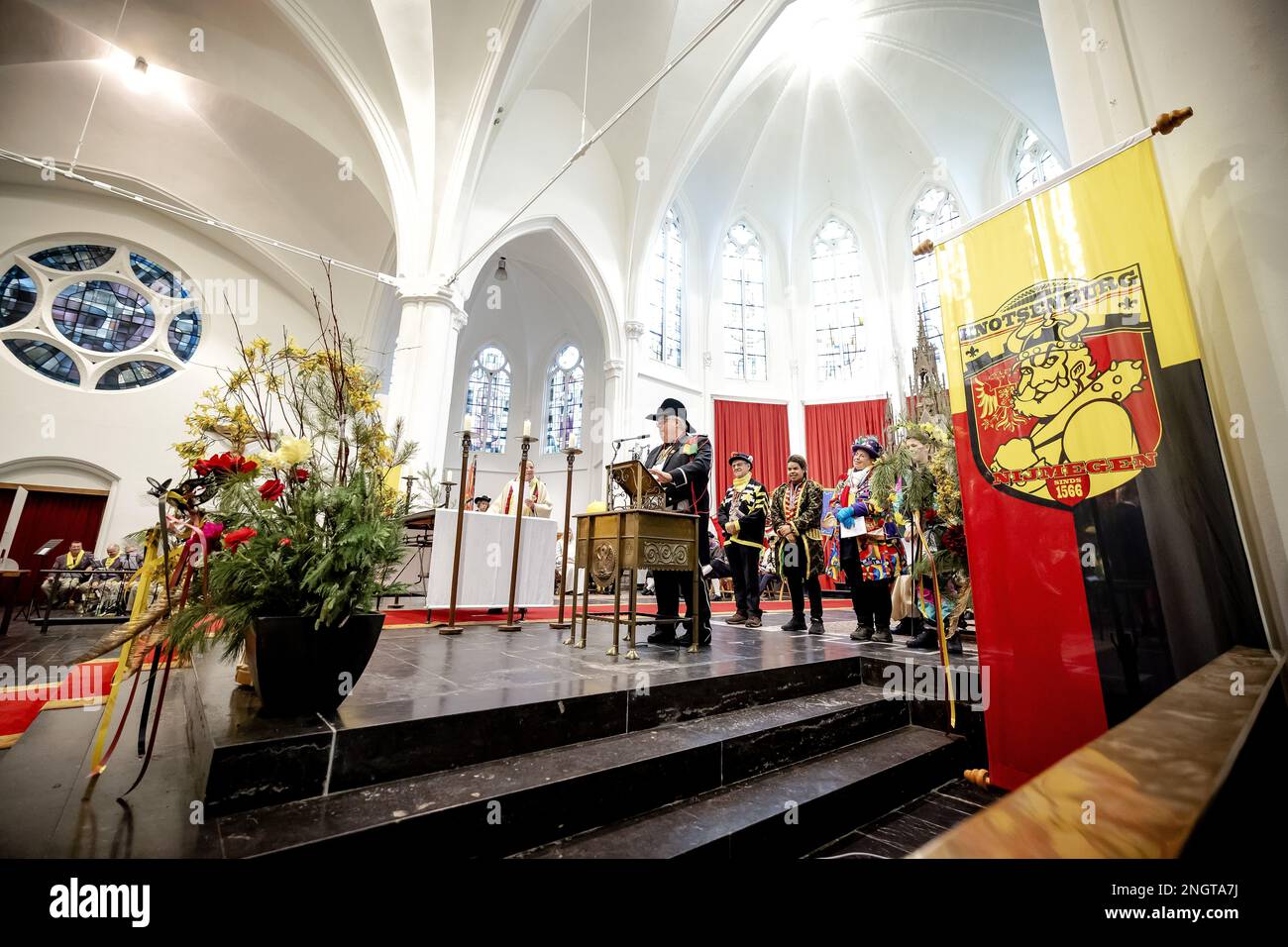 NIJMEGEN - Hubert Bruls, mayor of Nijmegen, participates in the jubilee ...