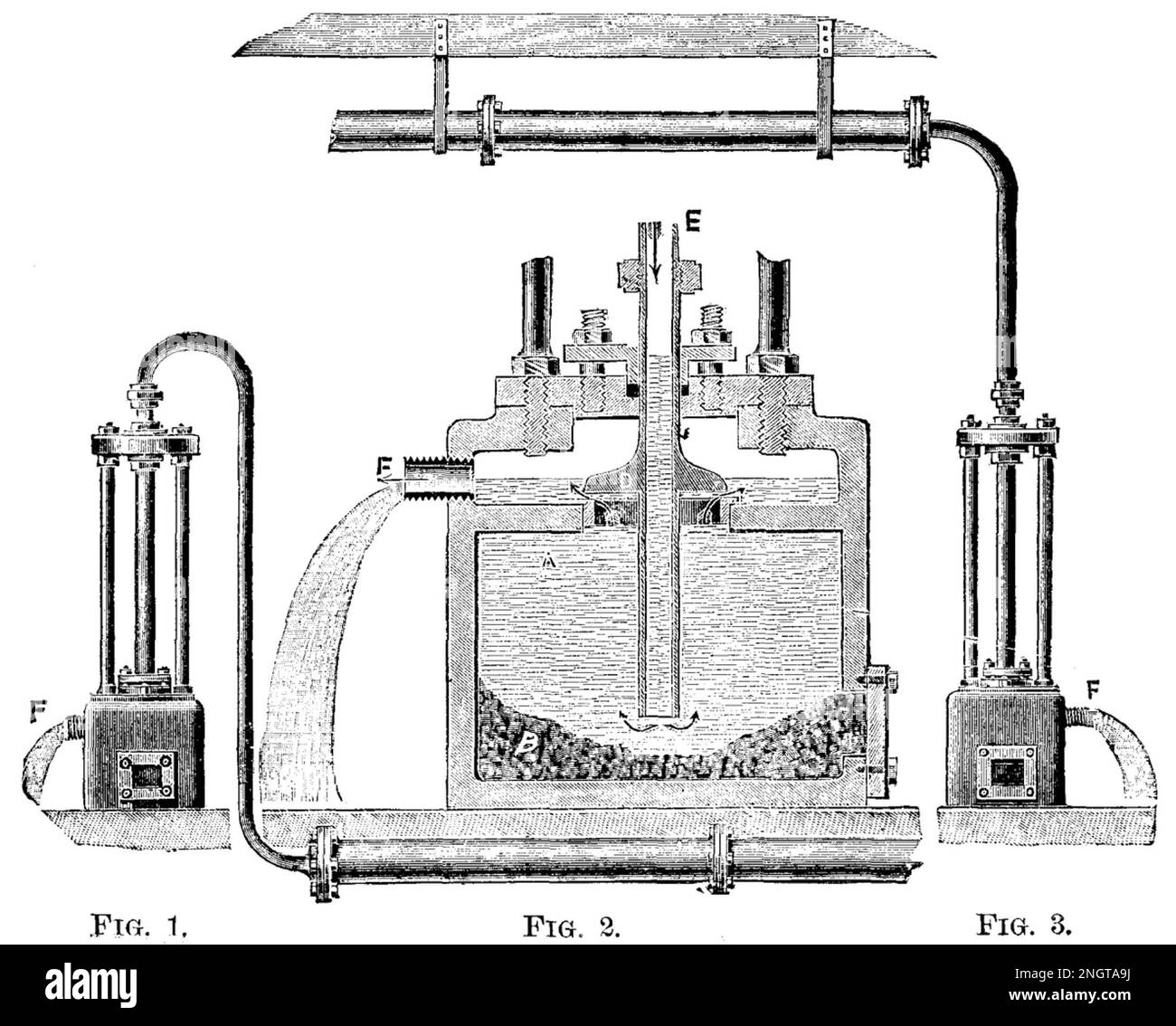 Three views of a c.1885 steam trap Stock Photo - Alamy