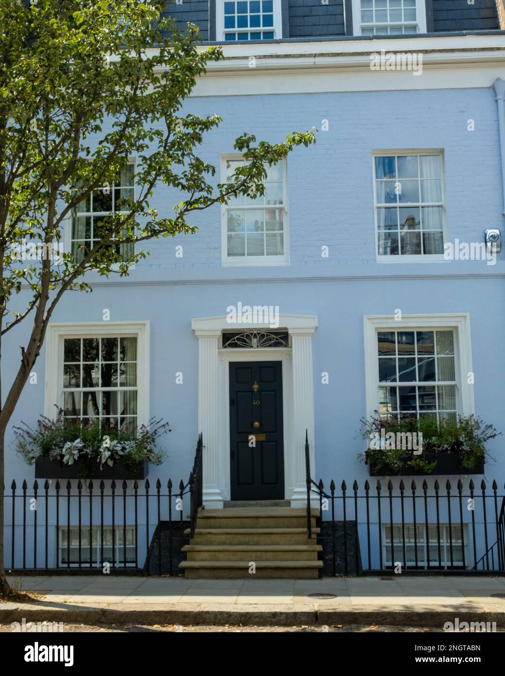 colorful house in london Stock Photo - Alamy