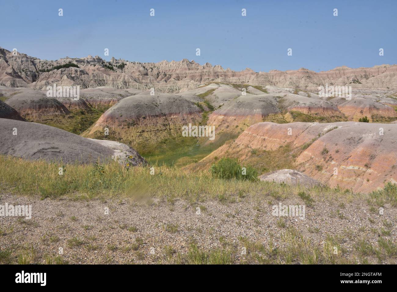 Unusual geological rock fromations referred to as yellow mounds in the ...