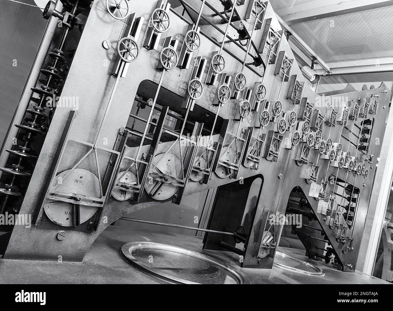 This photo shows the largest of the three sections of Tide Predicting ...