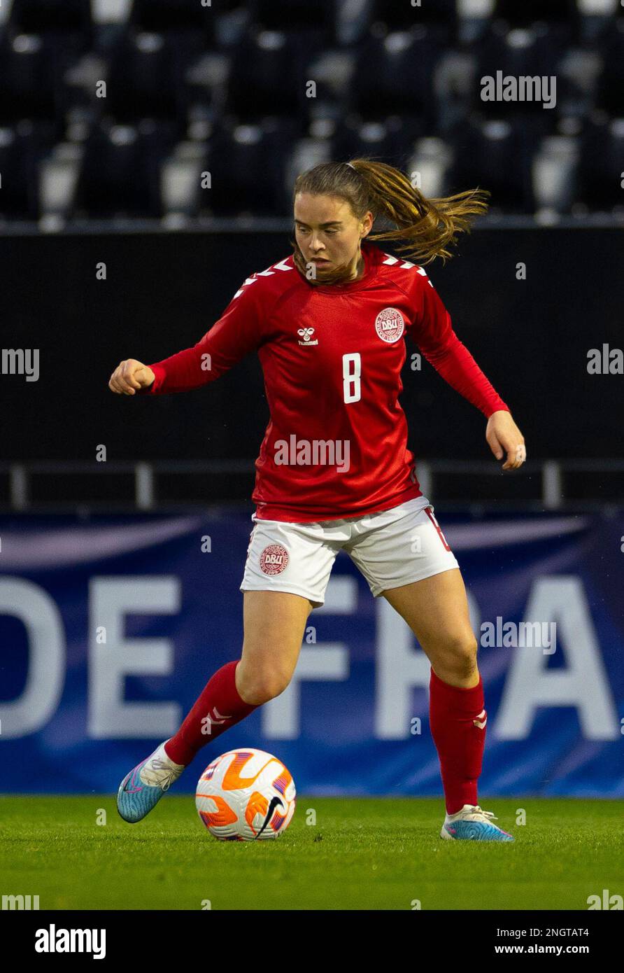 Laval, France, February 18th 2023: Emma Snerle (8 Denmark) in action ...