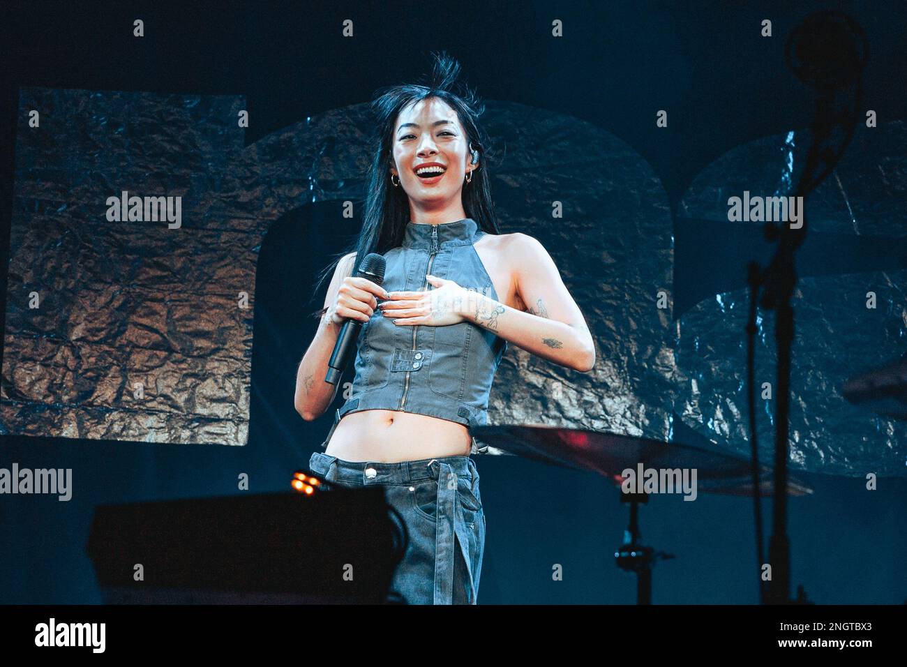 Milan, Italy. 18th Feb, 2023. Japanese-British singer Rina Sawayama ...