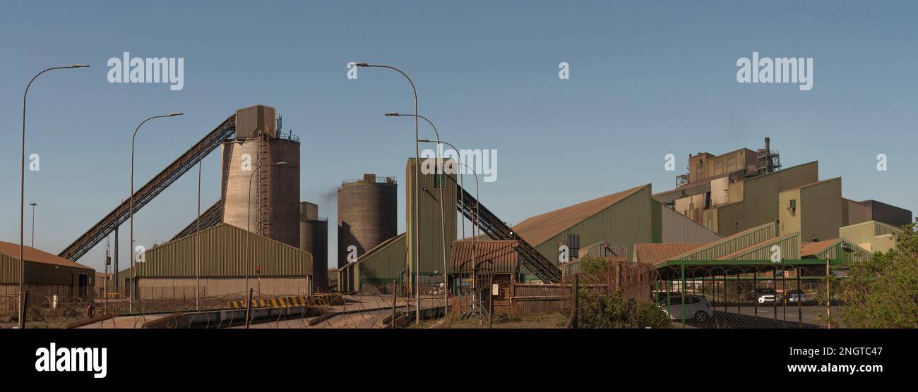 Saldanha, West Coast, South Africa. 2023. Smelter industrial plant at ...