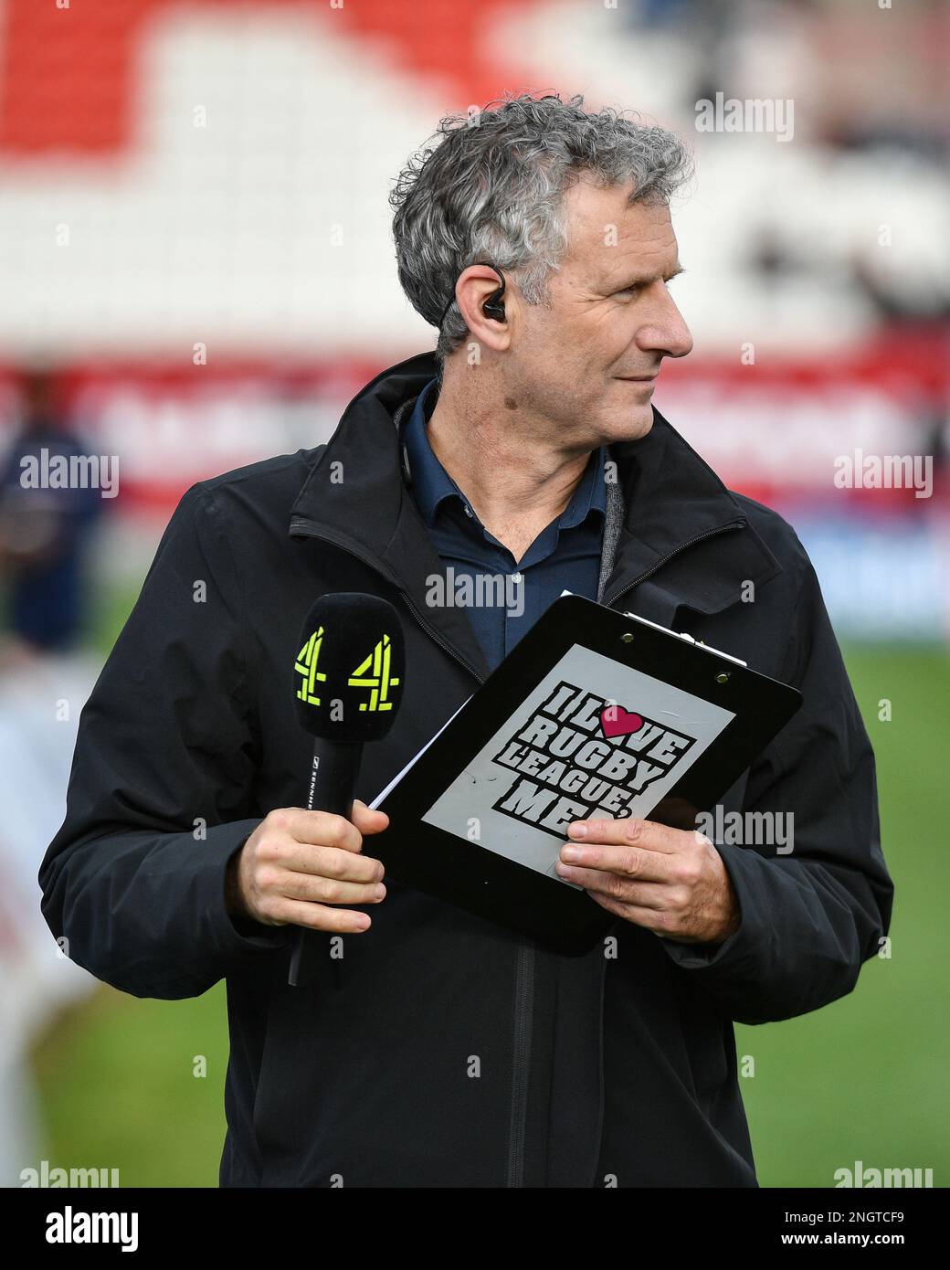 Rugby league presenter hi-res stock photography and images - Alamy