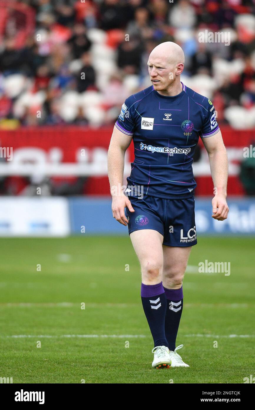 Kingston upon Hull, England -18th February 2023 - Liam Farrell of Wigan ...
