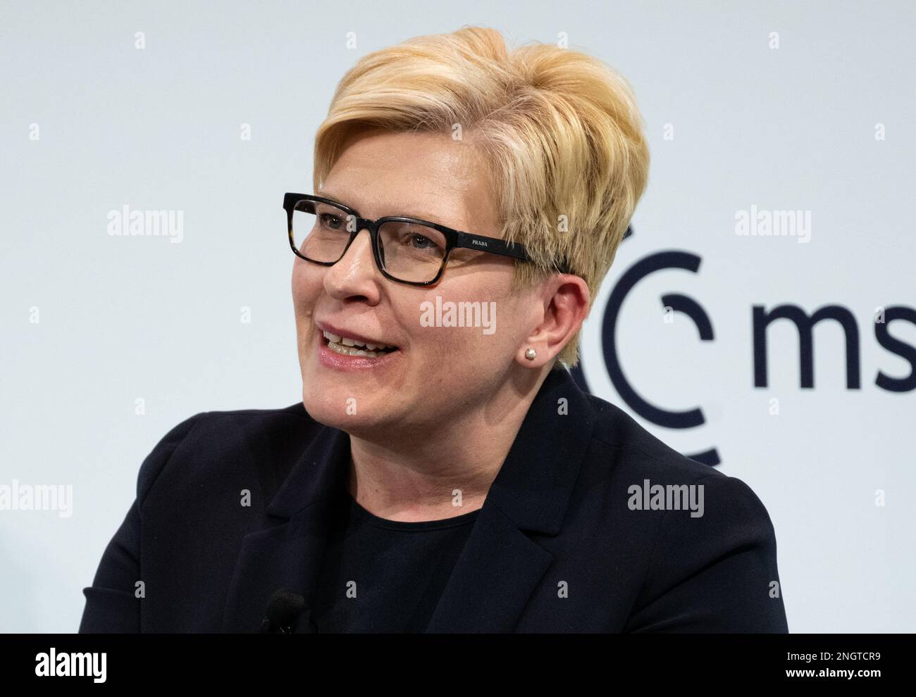 Munich, Germany. 19th Feb, 2023. Ingrida Simonyte, Prime Minister of ...