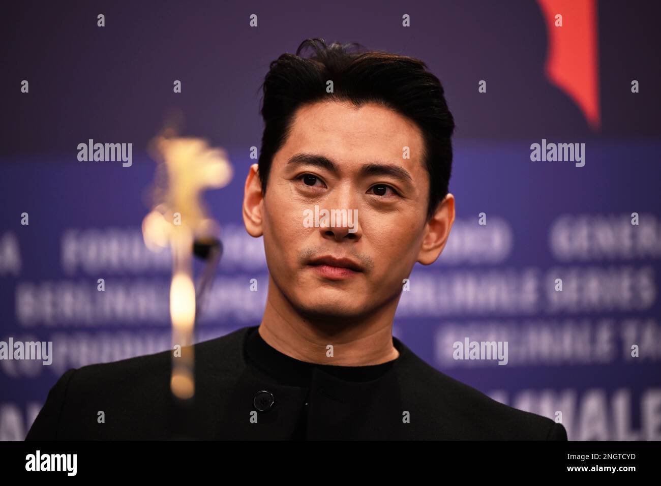 Berlin, Germany. 19th Feb, 2023. Teo Yoo, actor, attends the press ...
