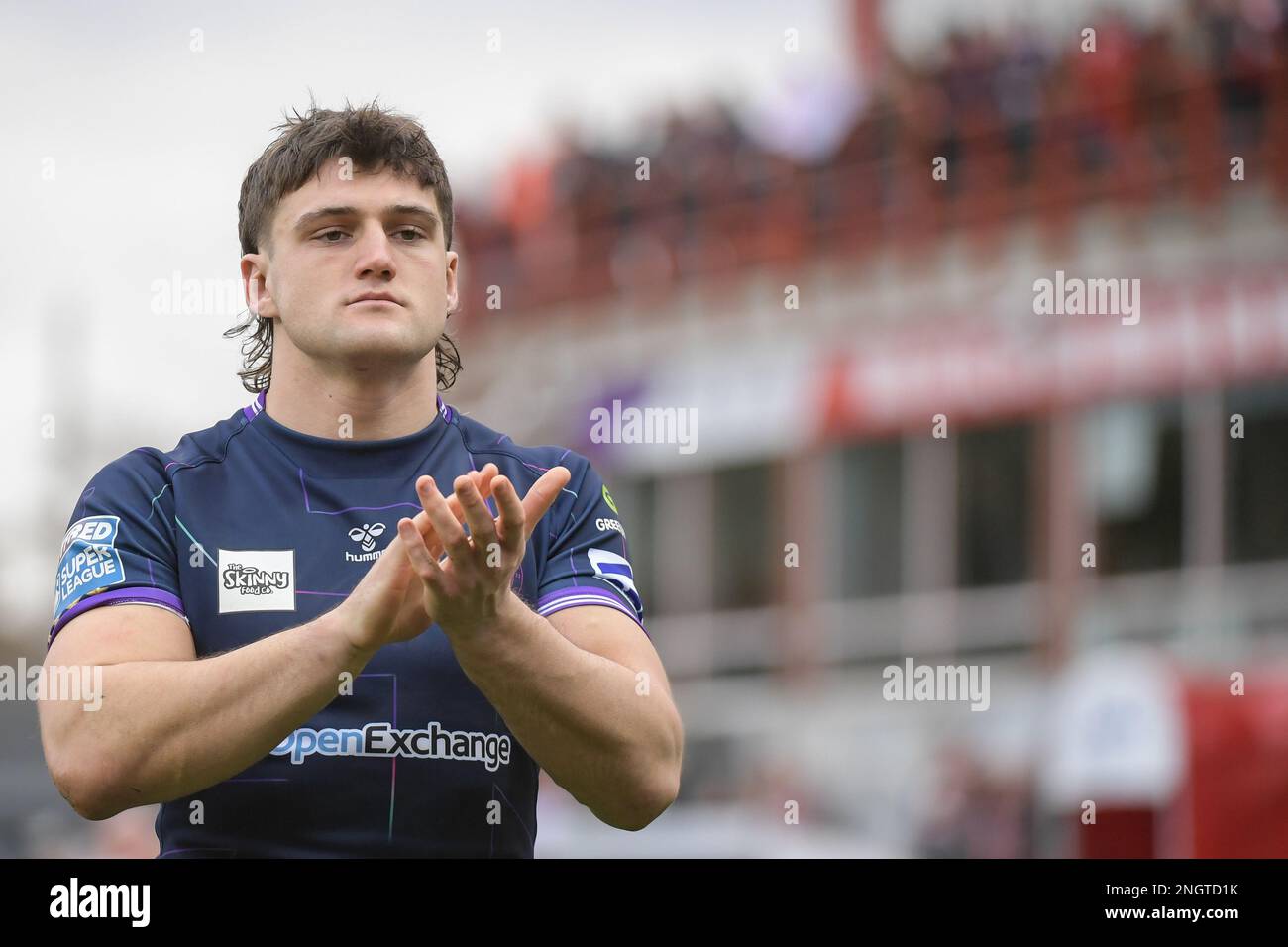 Kingston upon Hull, England -18th February 2023 - Liam Byrne of Wigan ...
