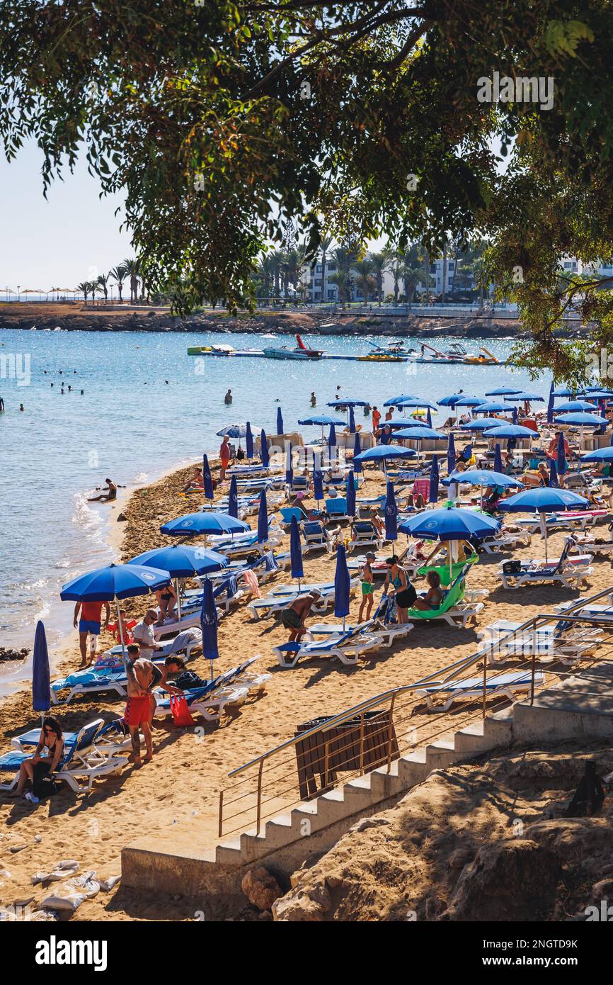 Fig Tree beach in Protaras resort in Famagusta District, Cyprus island ...