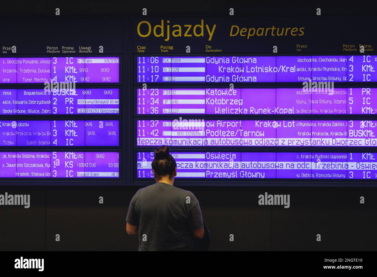 Krakow glowny station hi-res stock photography and images - Alamy