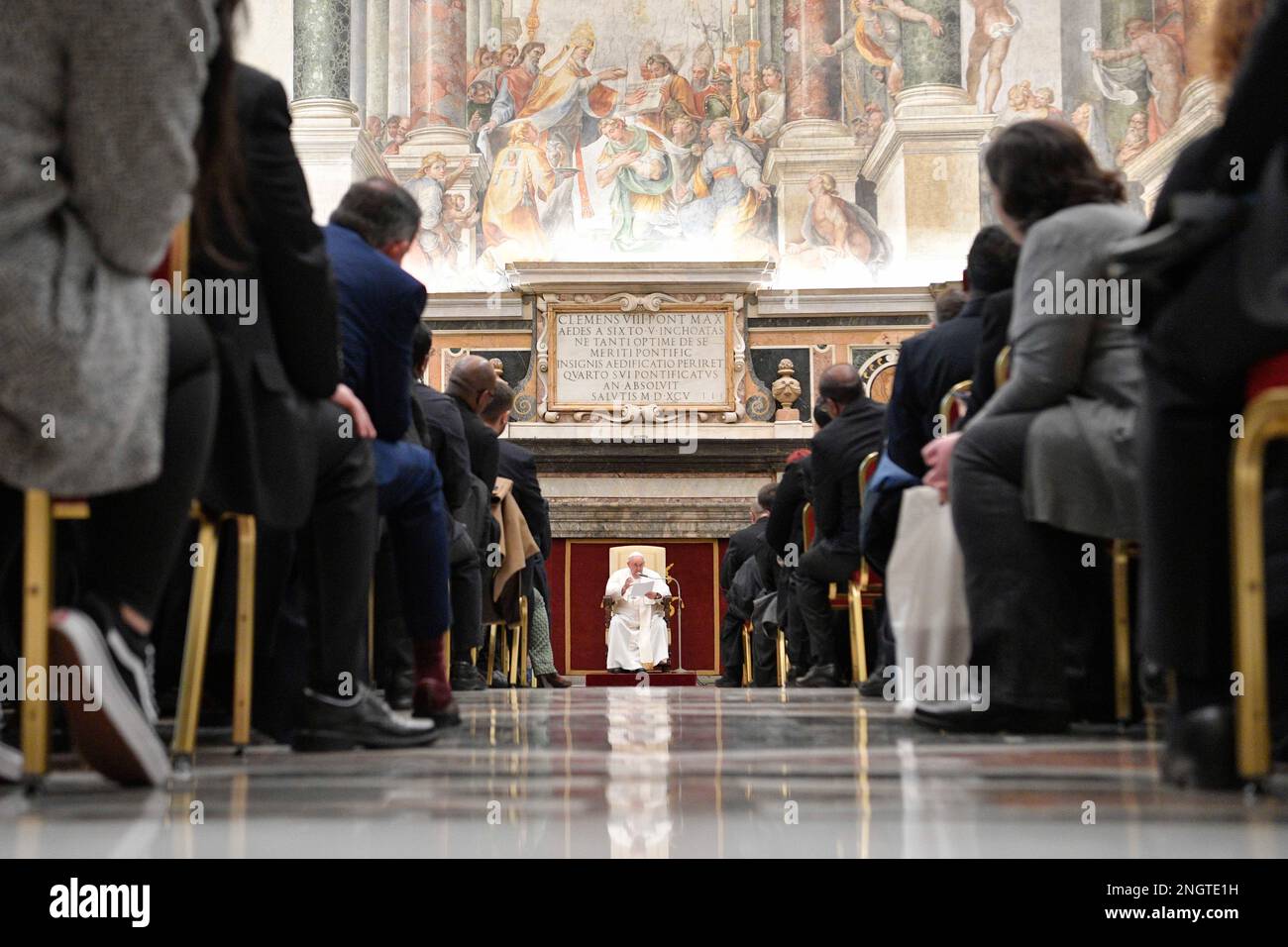 Vatican, Vatican. 18th Feb, 2023. Italy, Rome, Vatican, 2023/2/18. Pope ...