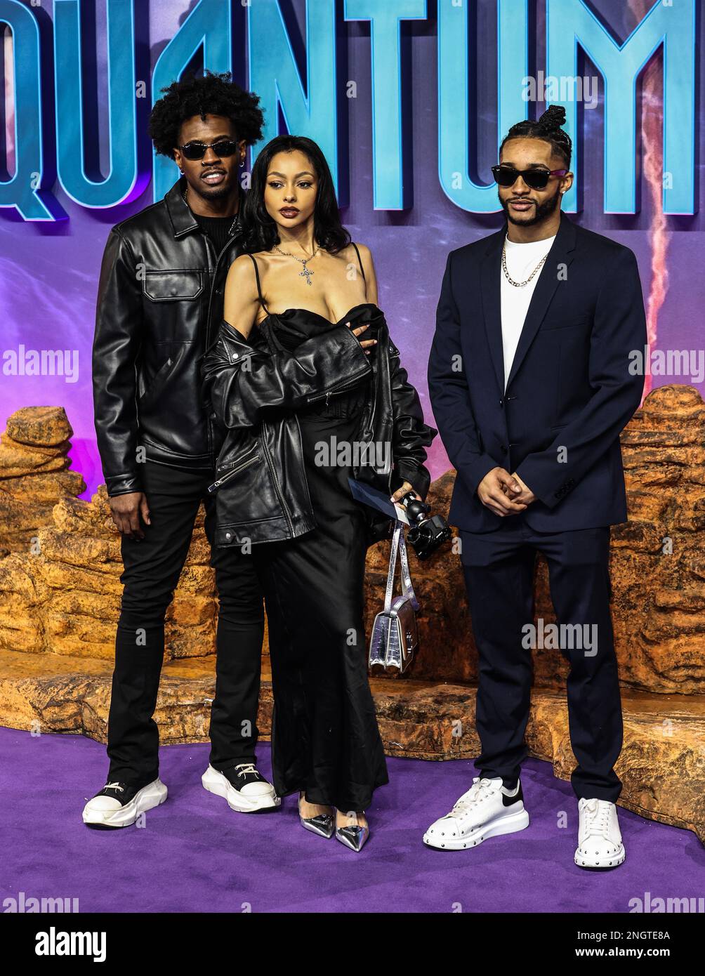 Jayde Pierce (centre) seen attending the UK Gala Screening of "Ant-Man ...