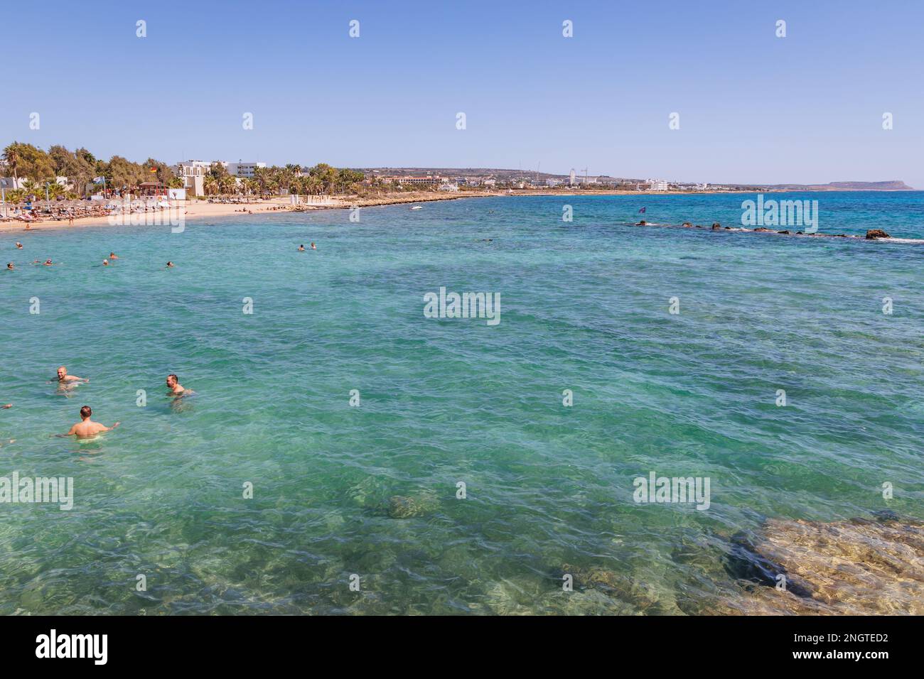 Area of Musan Museum of Underwater Sculpture on Pernera beach in Ayia ...