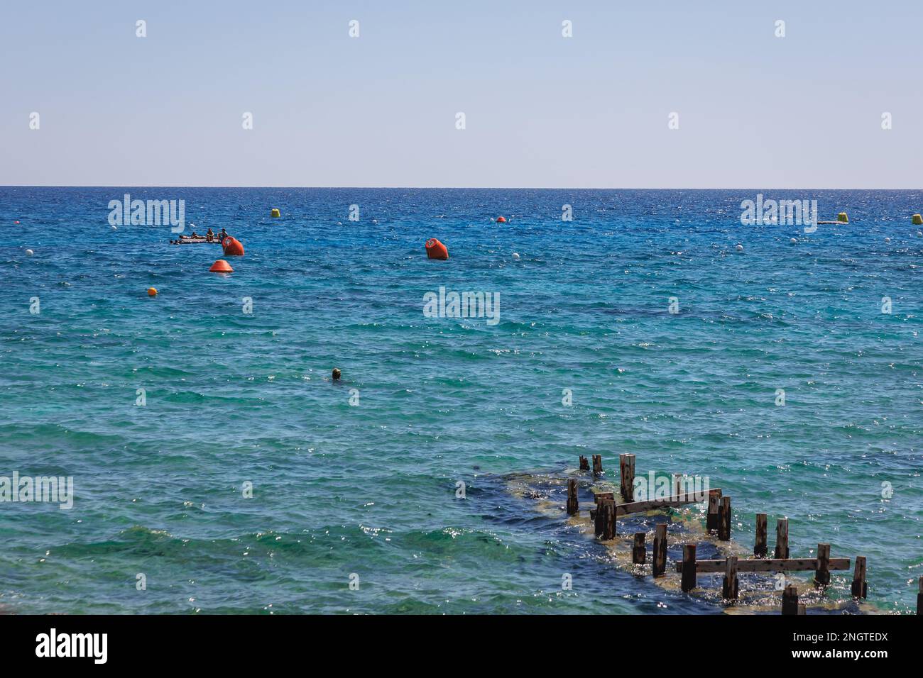 Area of Musan Museum of Underwater Sculpture on Pernera beach in Ayia ...