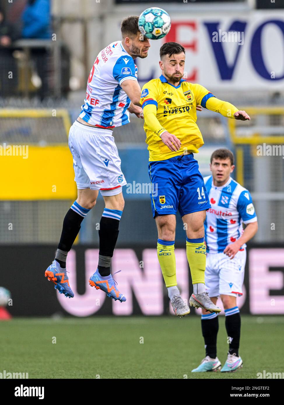 LEEUWARDEN - (lr) Pawel Bochniewicz of SC Heerenveen, Michael Breij of ...