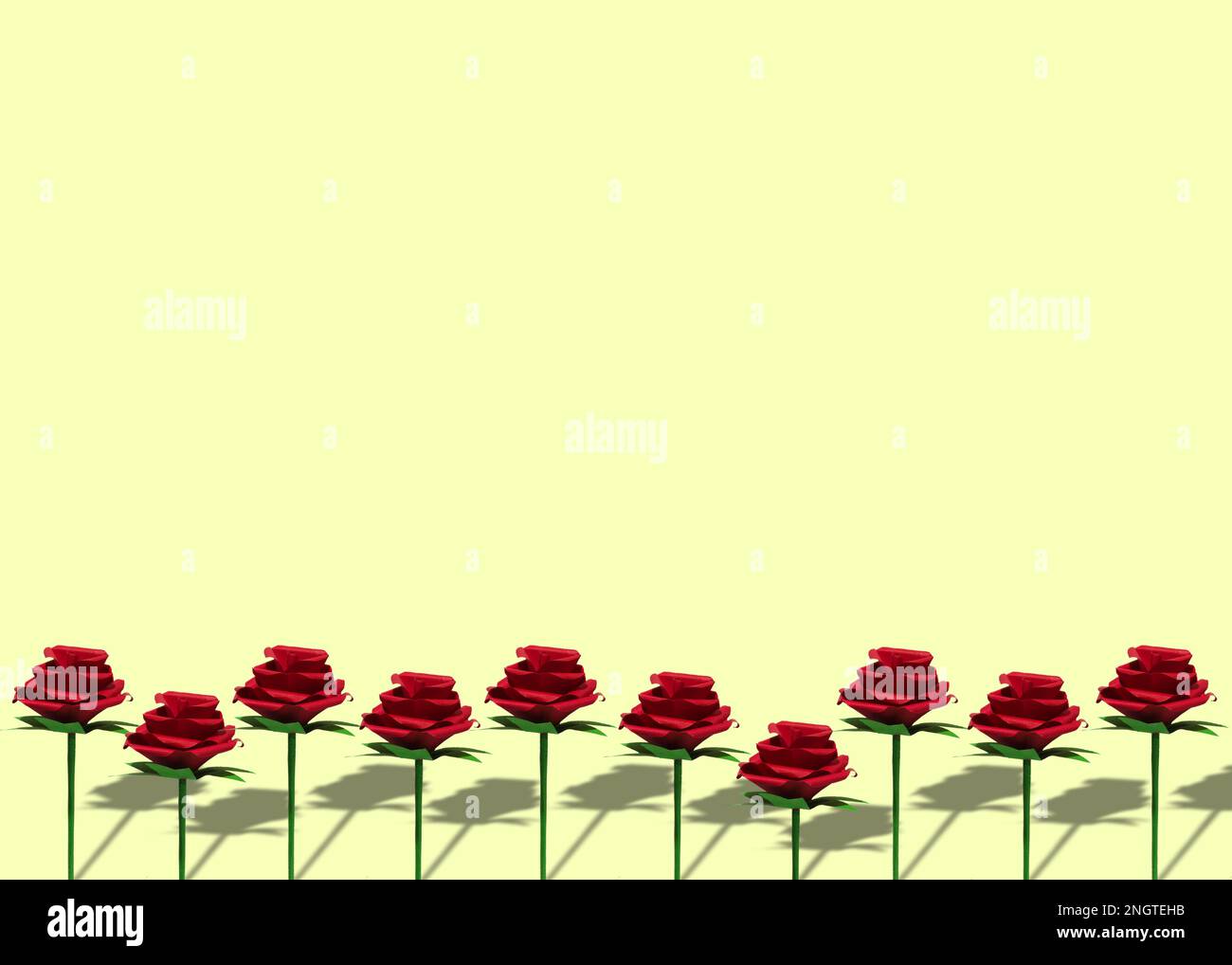 red rose flowers at the bottom of the pink background creative holiday ...