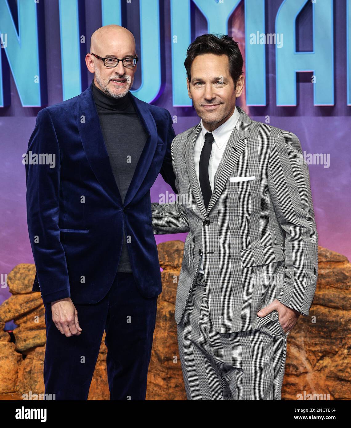 Peyton Reed and Paul Rudd seen attending the UK Gala Screening of "Ant-Man and the Wasp ...