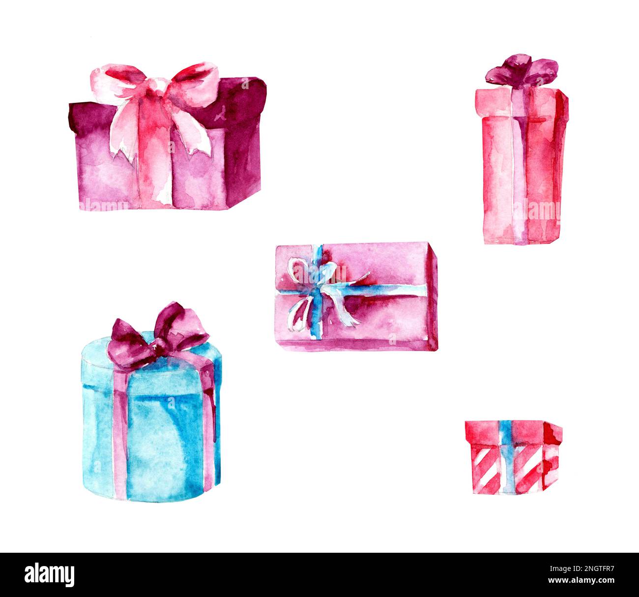 Drawing of gifts Cut Out Stock Images & Pictures - Alamy