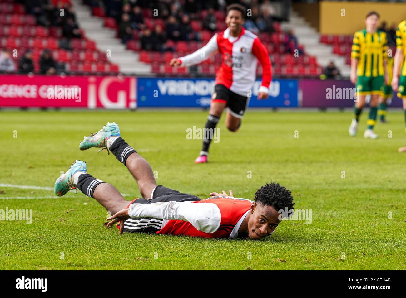 Rotterdam - Marleyson Cruz celebrates the 6-0 during the match between ...