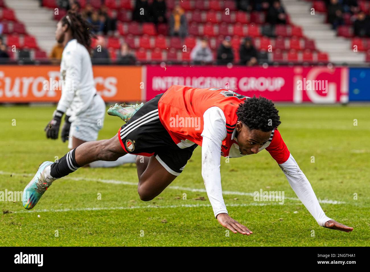 Rotterdam - Marleyson Cruz celebrates the 6-0 during the match between ...