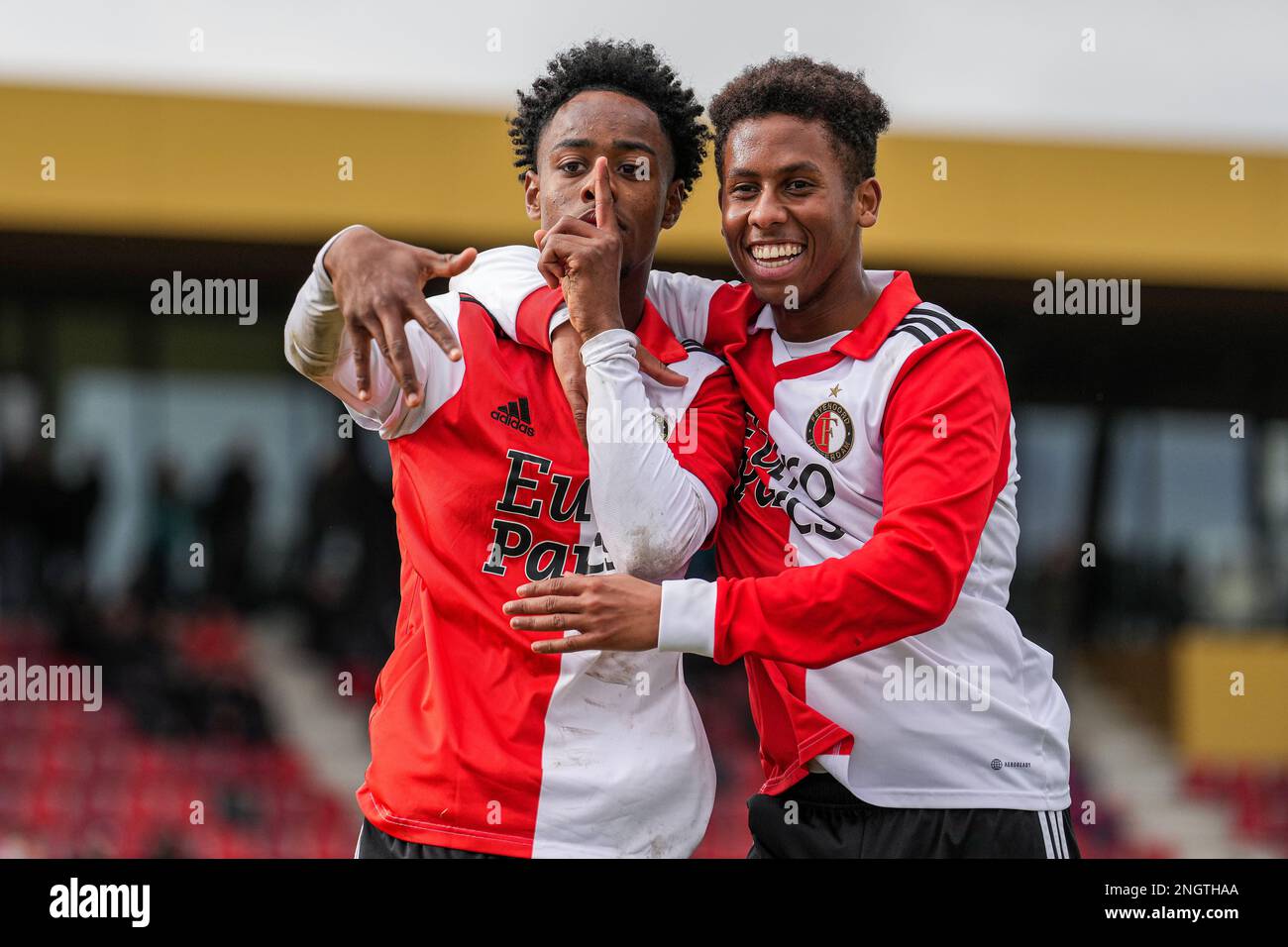 Rotterdam - Marleyson Cruz, Mohammed Fuaad celebrate the 6-0 during the ...