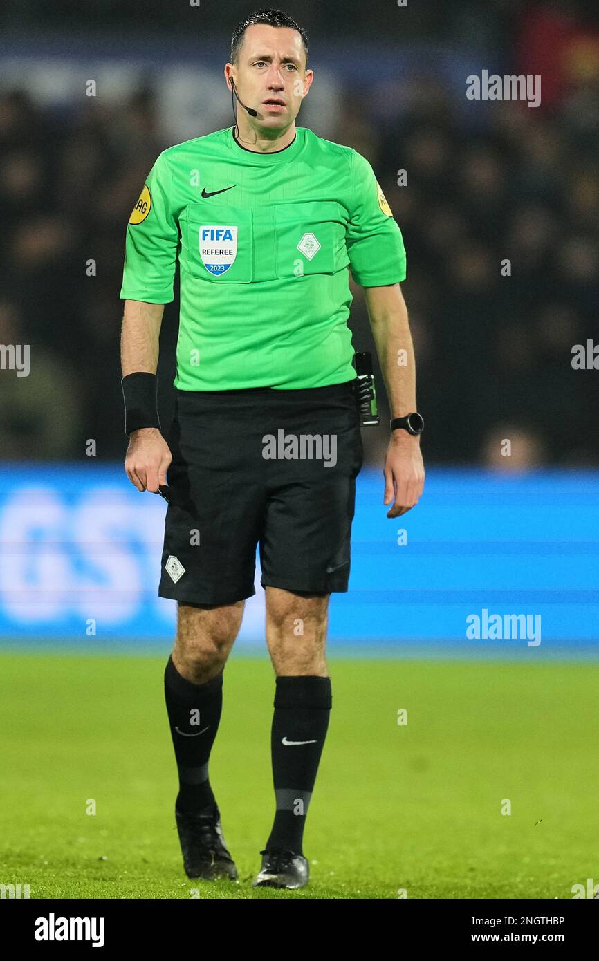 Rotterdam - referee Dennis Higler during the match between Feyenoord v ...