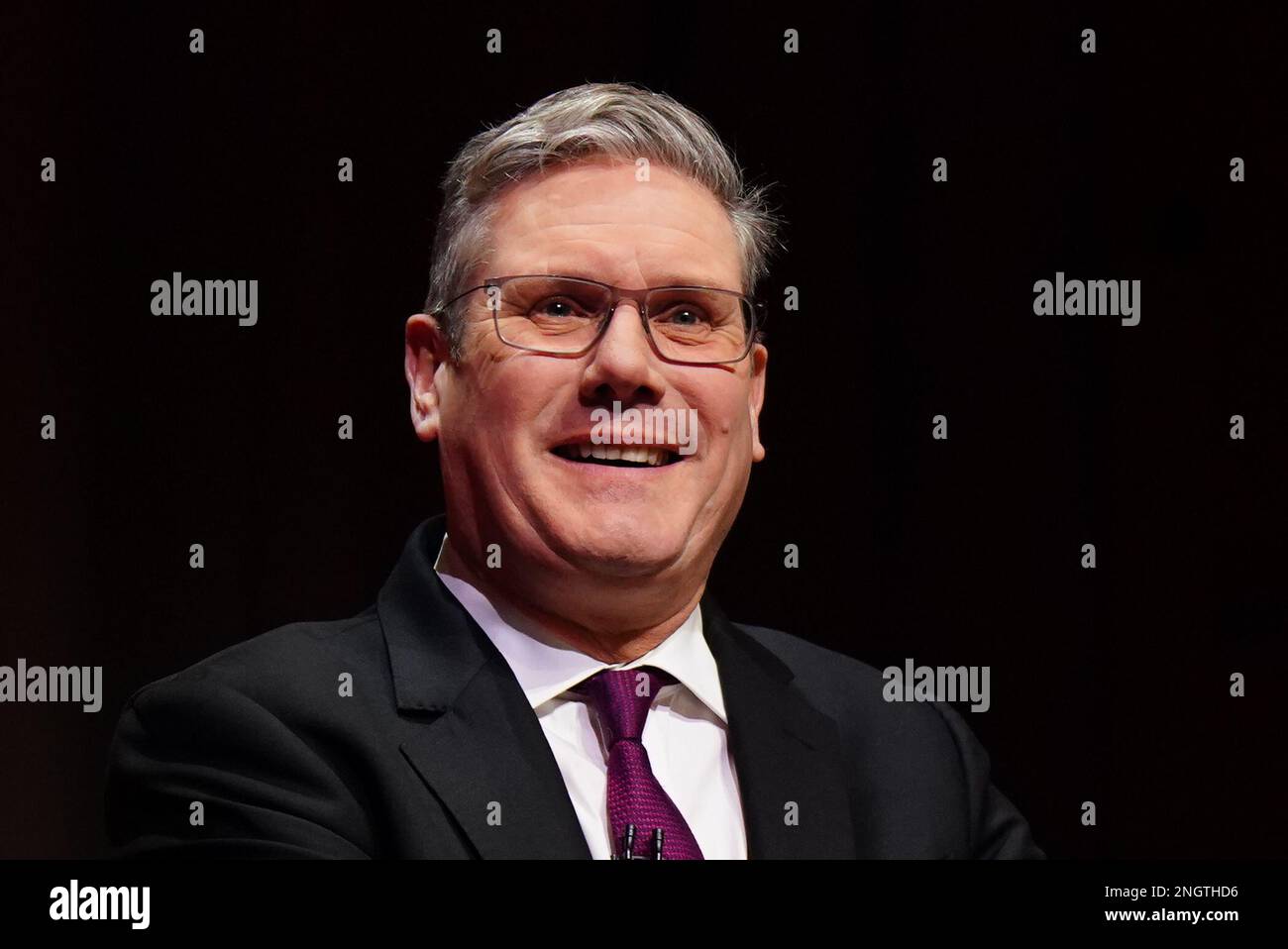 Labour party leader Sir Keir Starmer speaking on the third day of the ...