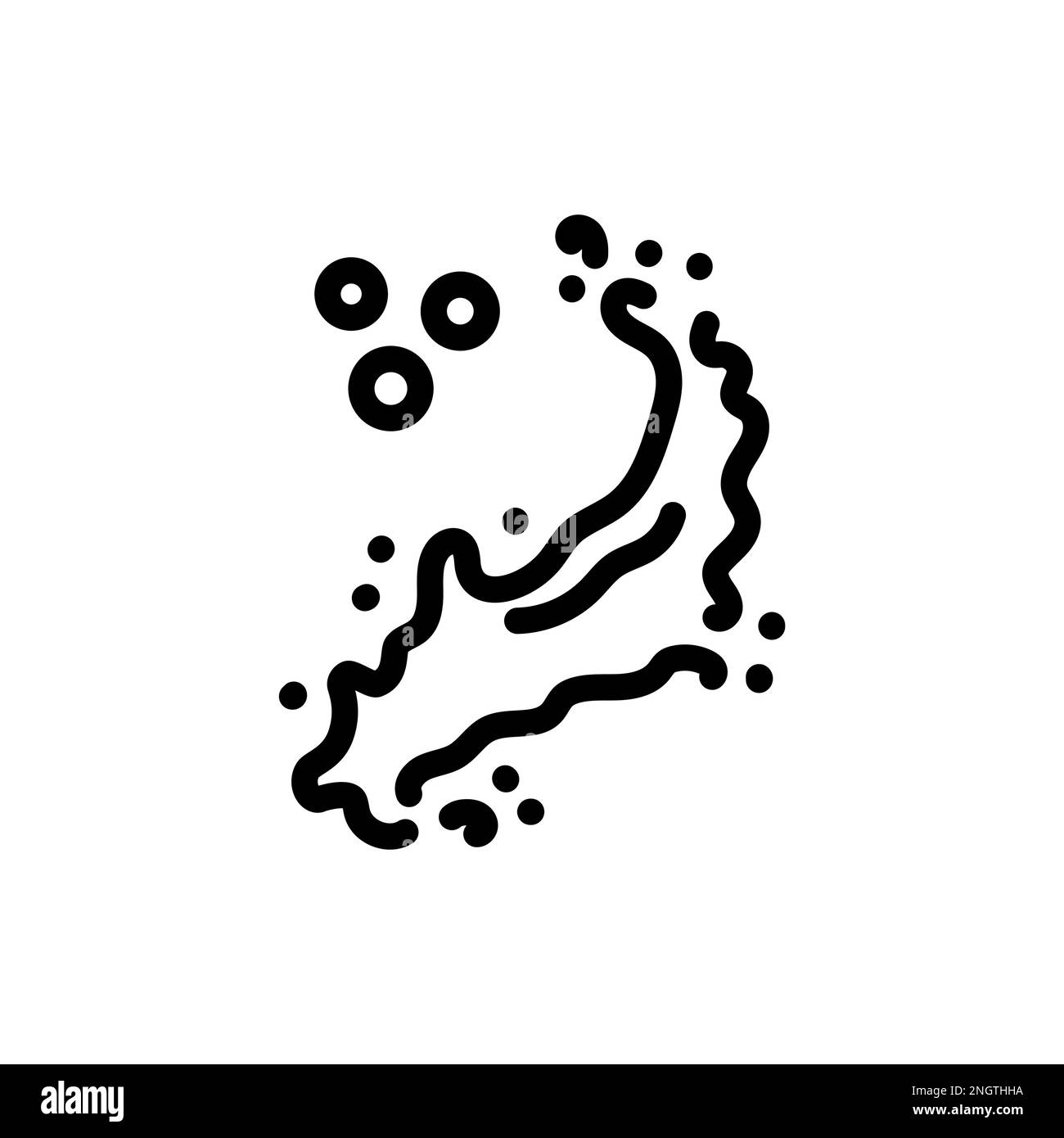 Water splash color line icon. Liquid flow Stock Vector Image & Art - Alamy