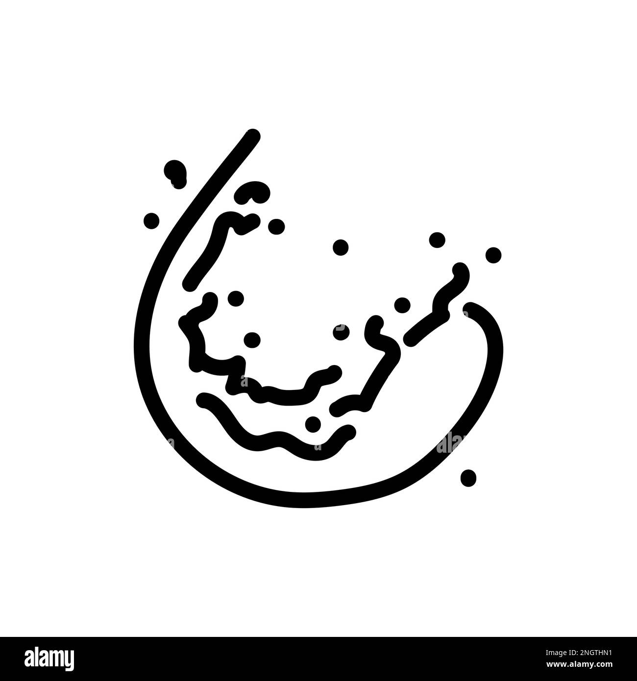 Water splash color line icon. Liquid flow Stock Vector Image & Art - Alamy