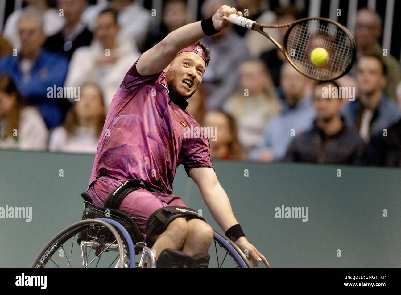 ROTTERDAM - Wheelchair tennis player Alfie Hewett (GBR) during the ...