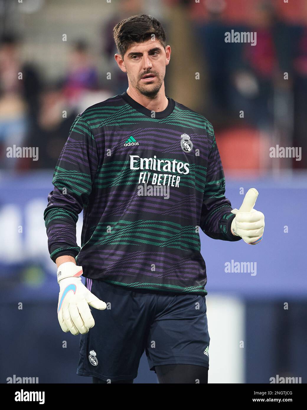 Thibaut Courtois of Real Madrid CF during the La Liga match between CA ...
