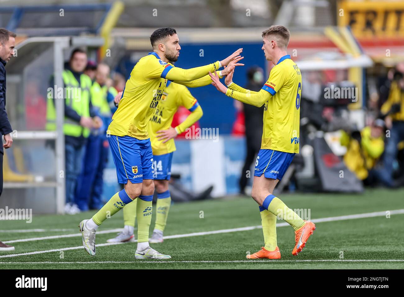 LEEUWARDEN, NETHERLANDS - FEBRUARY 19: Mees Hoedemakers of SC Cambuur ...