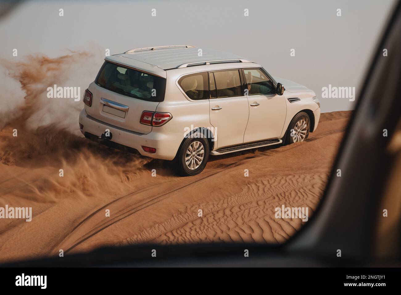 Dubai, United Arab Emirates - 01, July 2021 : Race in sand desert ...