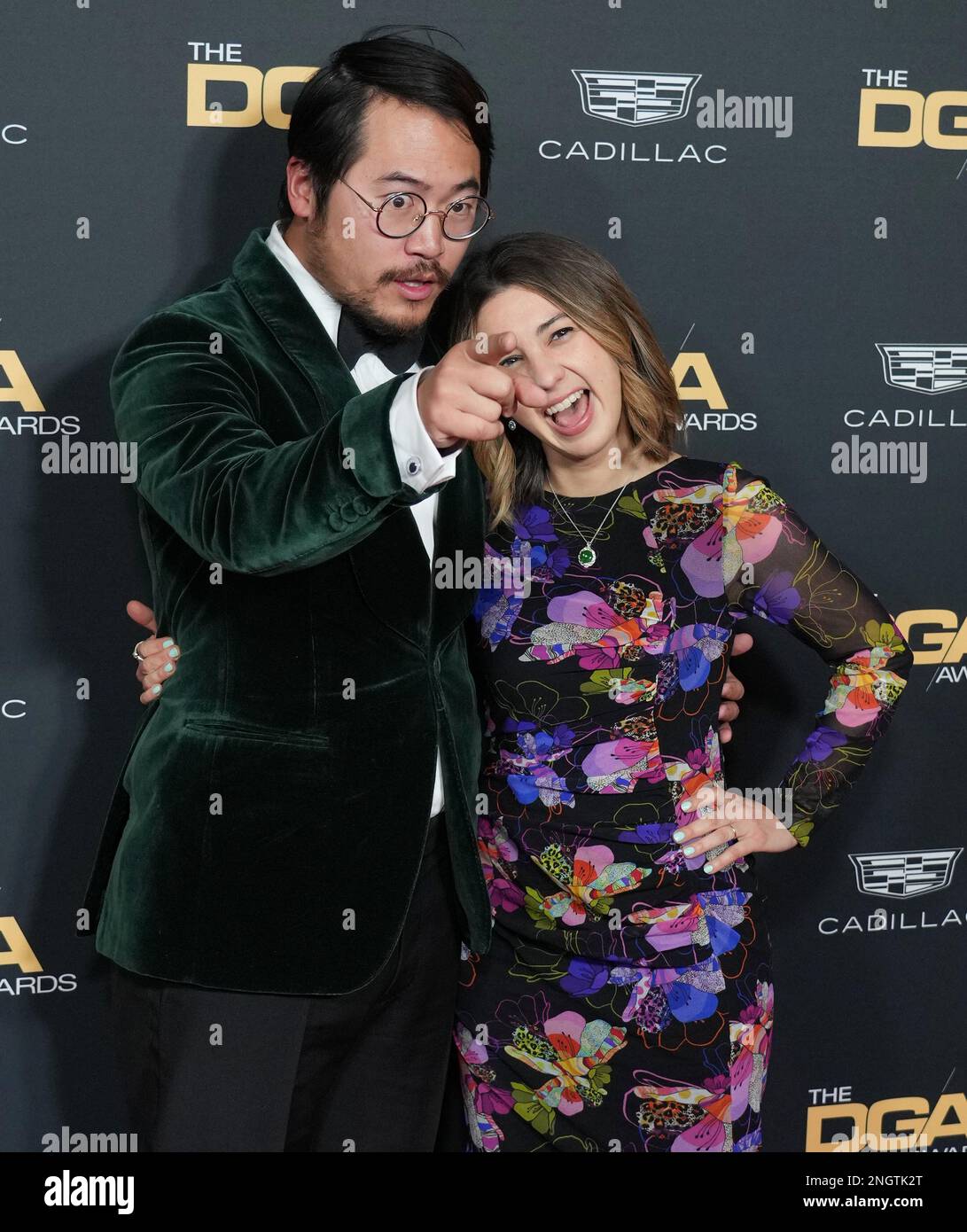 (L-R) Daniel Kwan and Kirsten Lepore arrives at the 75th Annual ...