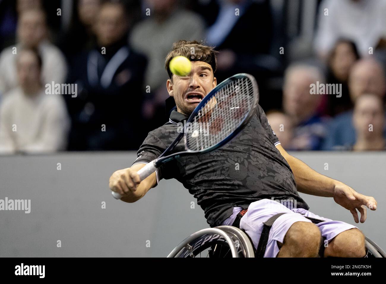 ROTTERDAM - Wheelchair tennis player Martin De La Puente (ESP) during ...
