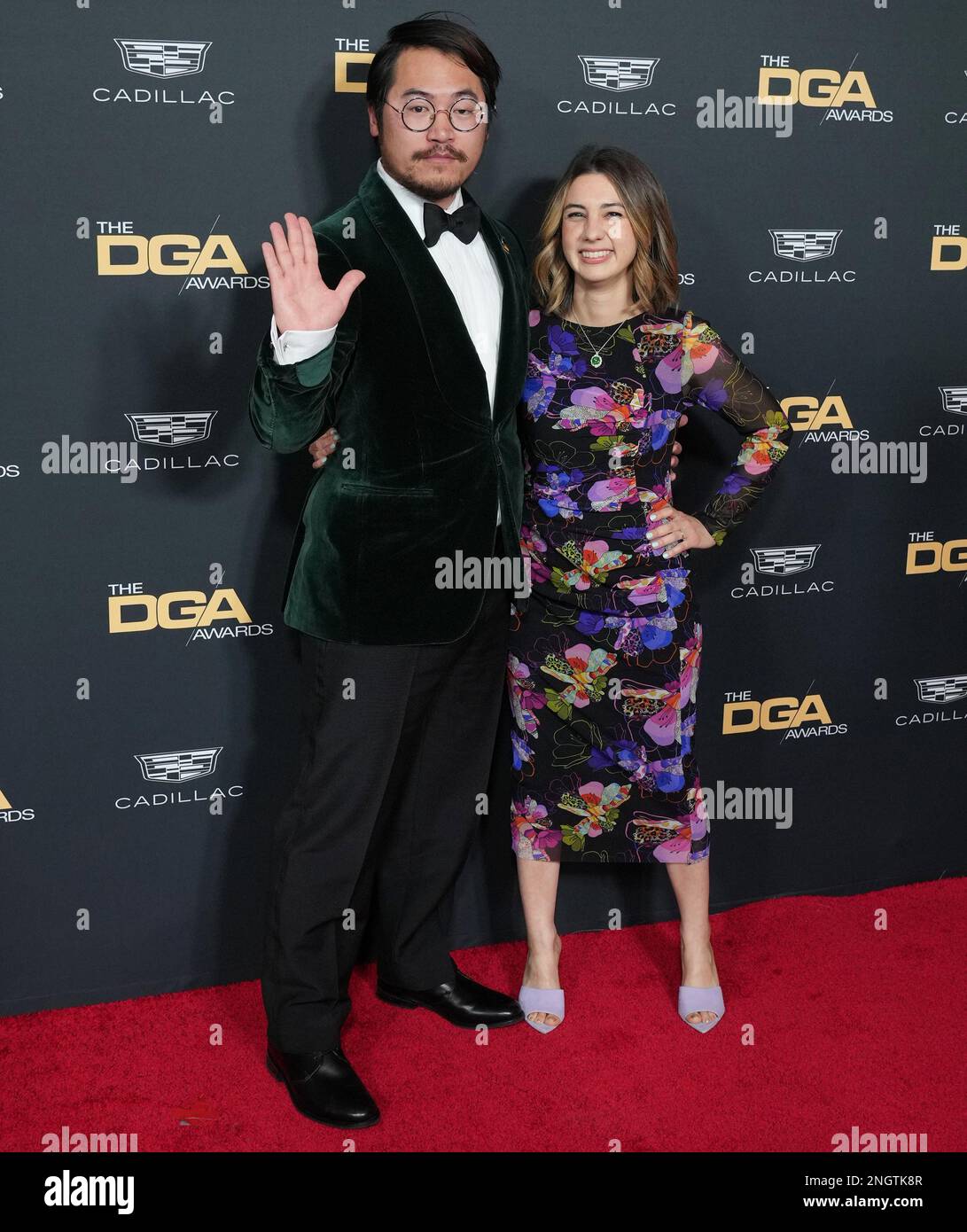 (L-R) Daniel Kwan and Kirsten Lepore arrives at the 75th Annual ...