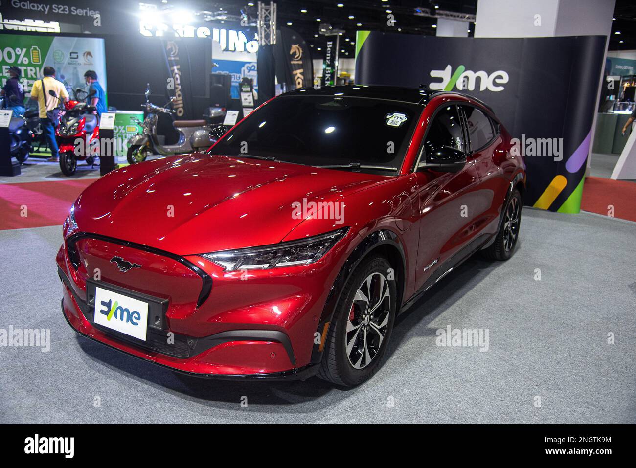 An EVme car seen at the Bangkok EV Expo 2023. The Bangkok EV Expo 2023 ...