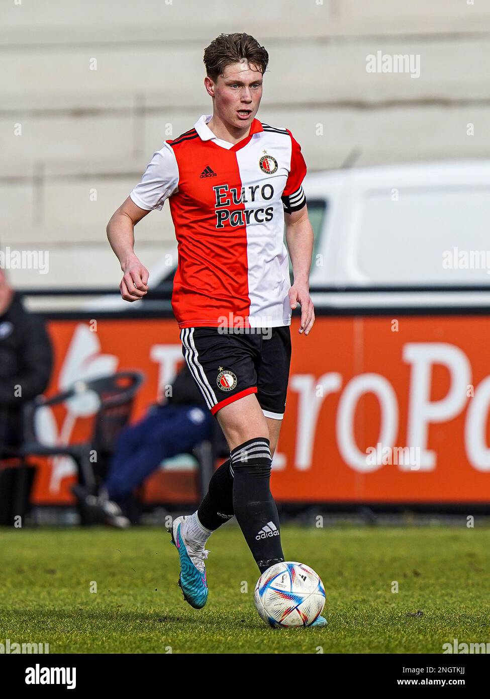 Rotterdam - Thijs Kraaijeveld during the match between Feyenoord O17 ...