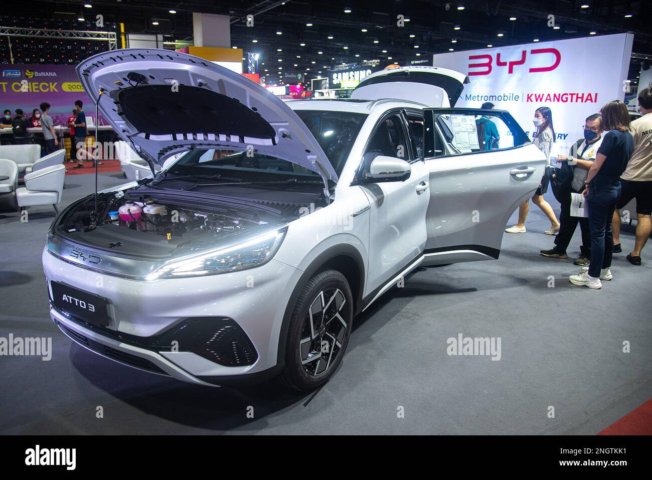 Bangkok, Thailand. 19th Feb, 2023. A BYD Atto 3 car seen during the ...