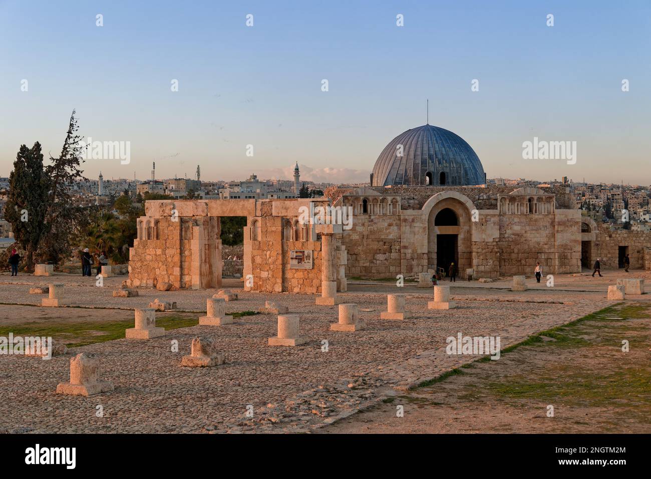 Gateway of the Umayyad Palace in the Citadel of Amman, Jordan. Credit ...
